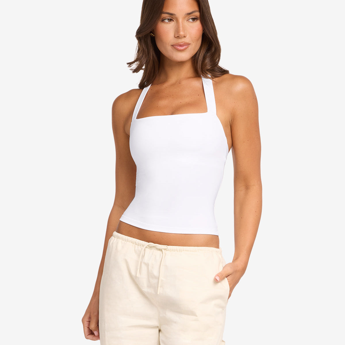 halter top white