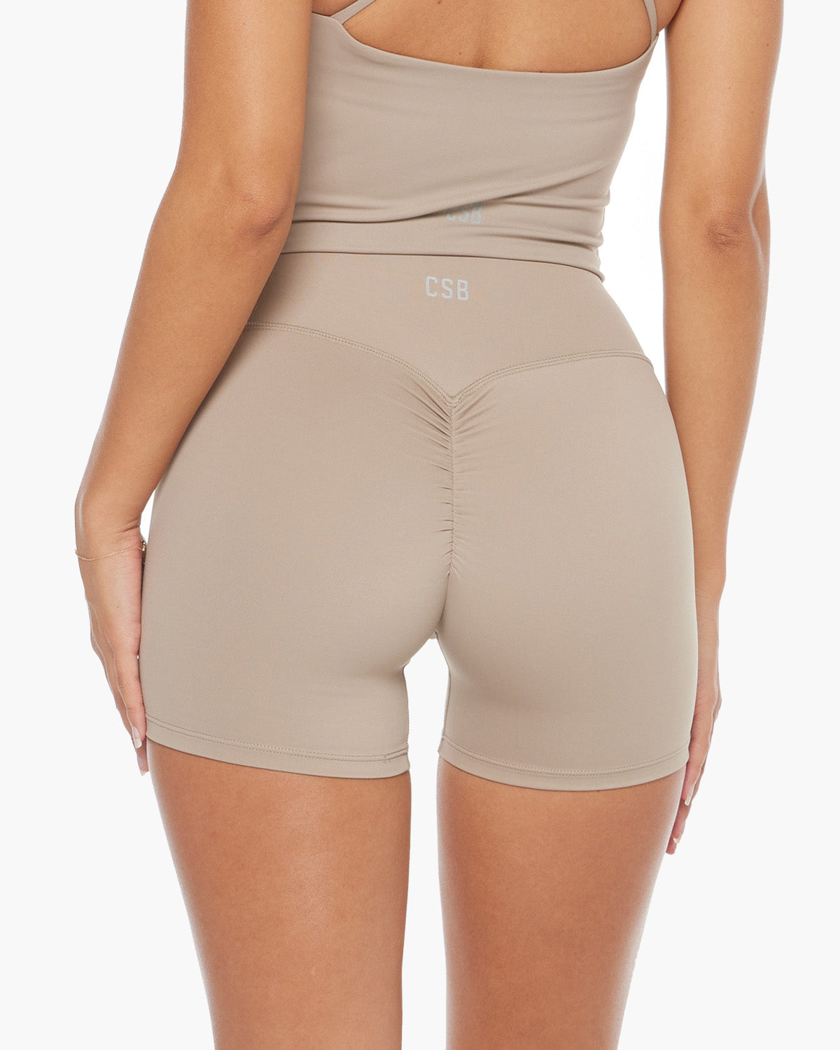 Freedom Scrunch Shorts 4" | Almond – CSB